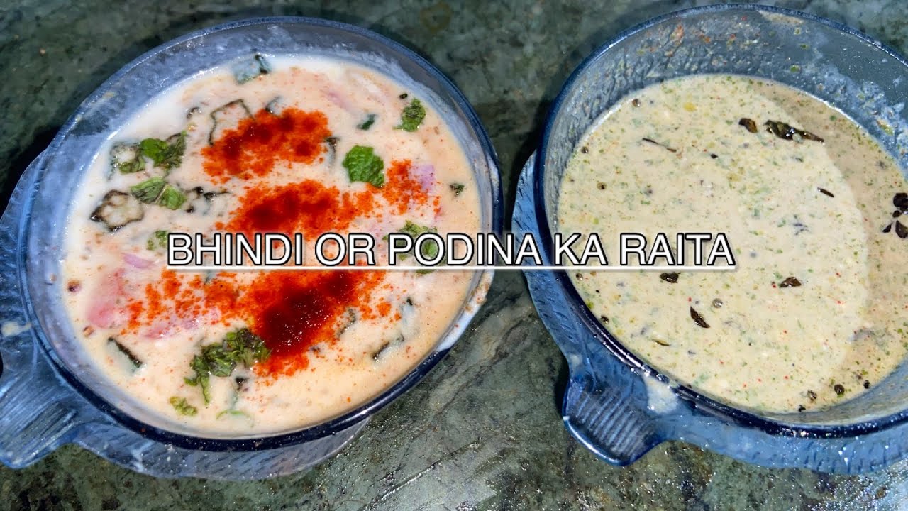 Bhindi Or Podina Ka Raita Kaise Banaye | Bhindi Or Podina Ka Raita ...