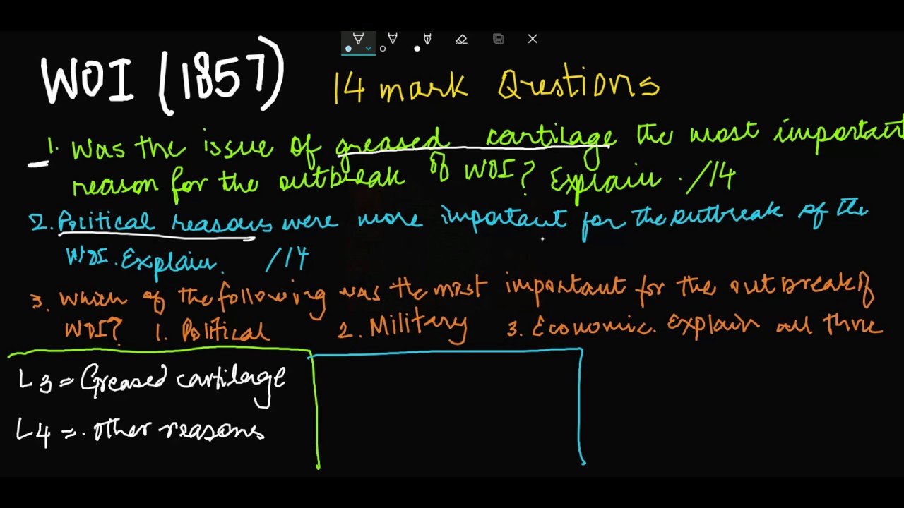 14 Mark Questions: WAR OF INDEPENDENCE - YouTube