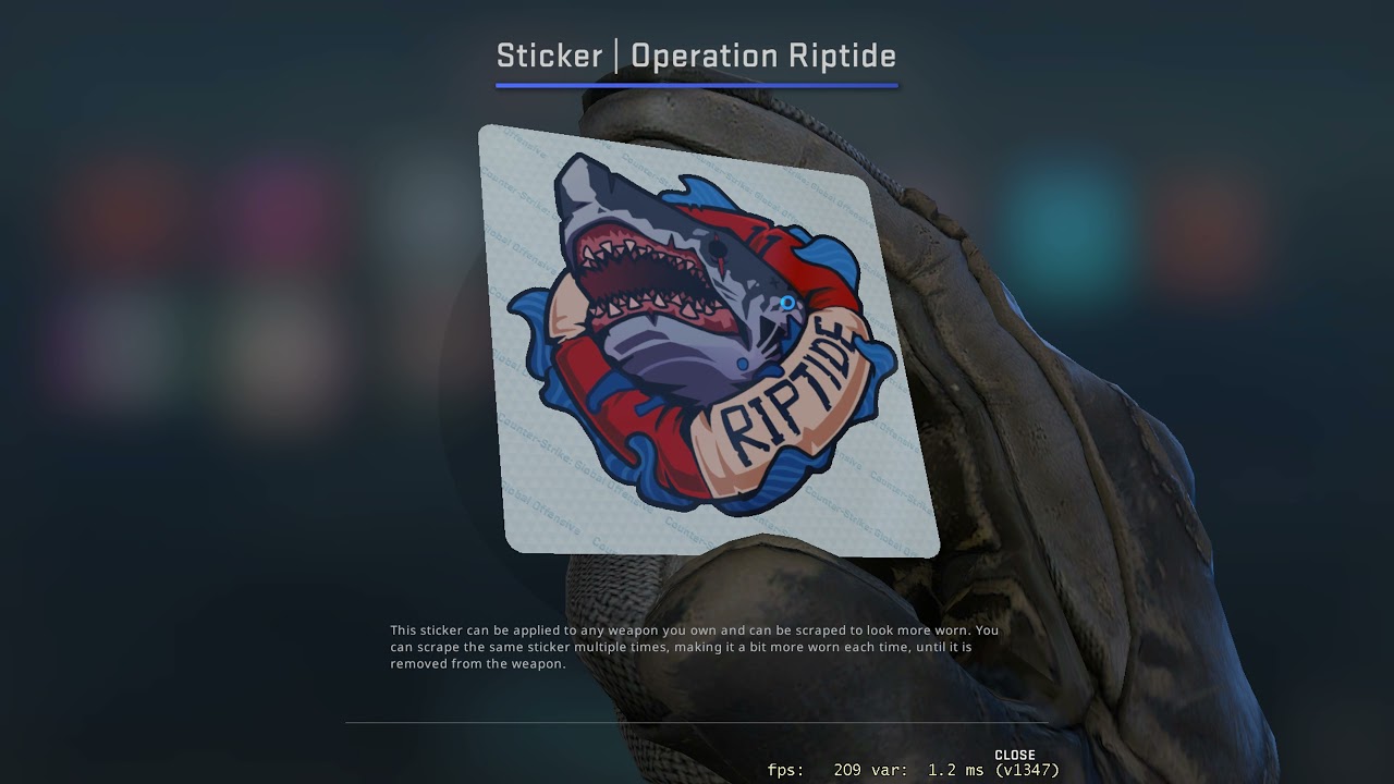 CSGO Inspecting - All Operation Riptide Sticker Collection Stickers ...