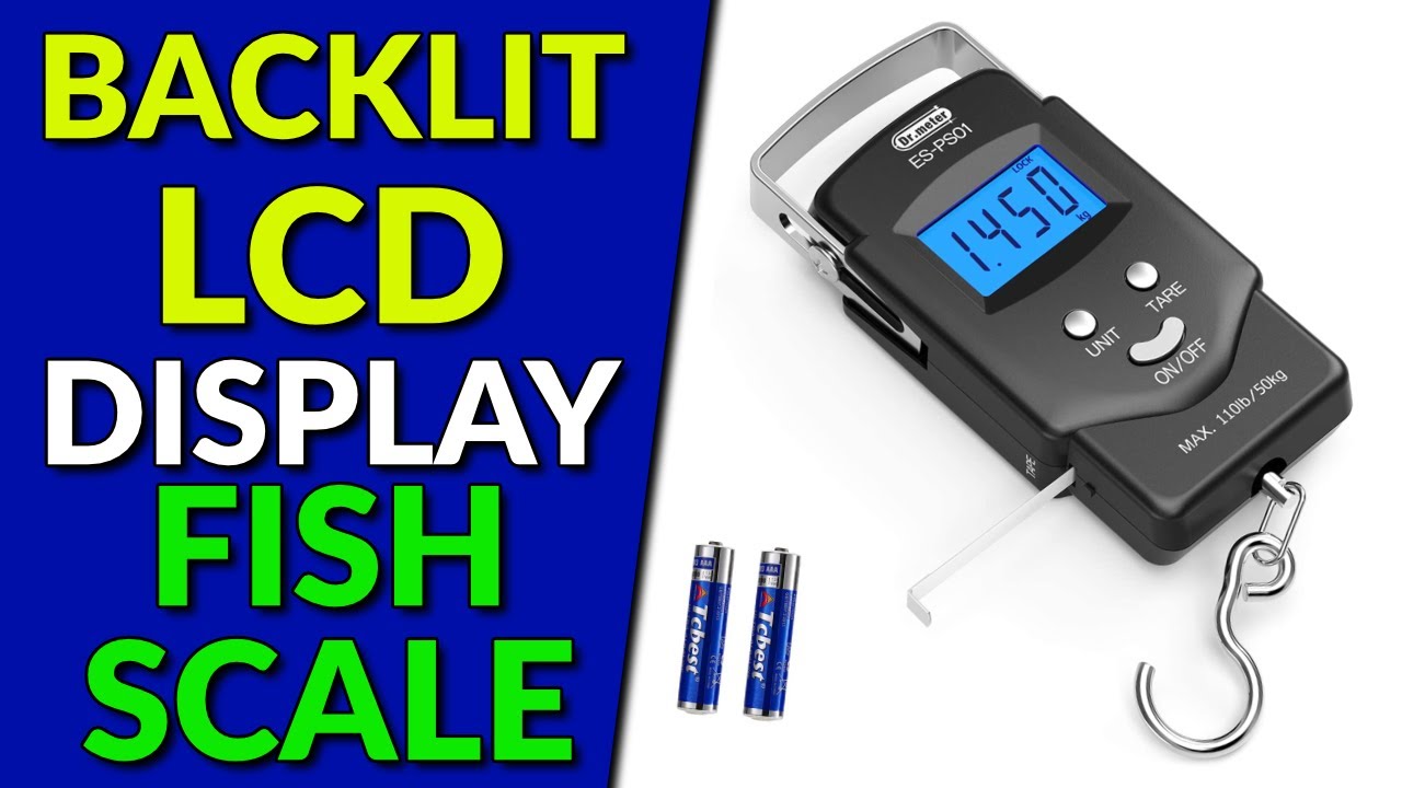 Dr meter Backlit LCD Display Fish scale - YouTube