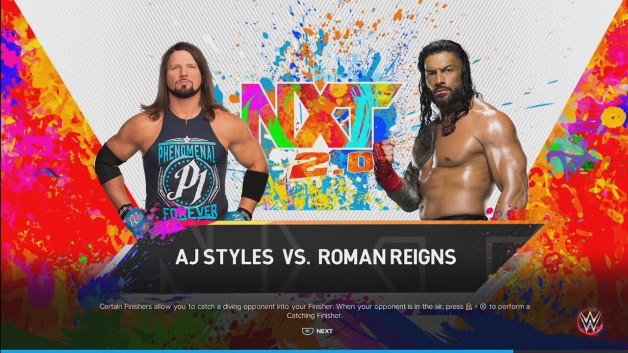 WWE| Roman Reigns vs AJ Styles| - YouTube