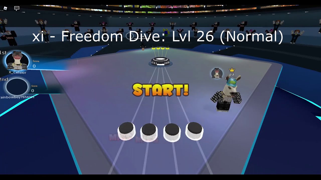 Freedom Dive (Normal) vs. Freedom Dive (Hard) - [RoBeats] - YouTube