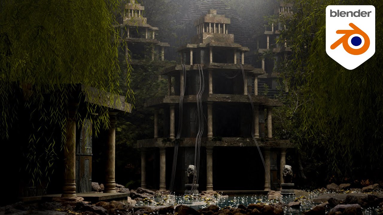 Ancient Ruins in Blender - YouTube
