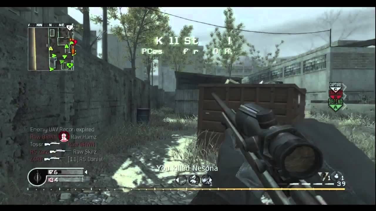 COD4 : NOSCOPE TRIPLE ACROSS MAP!!! - YouTube