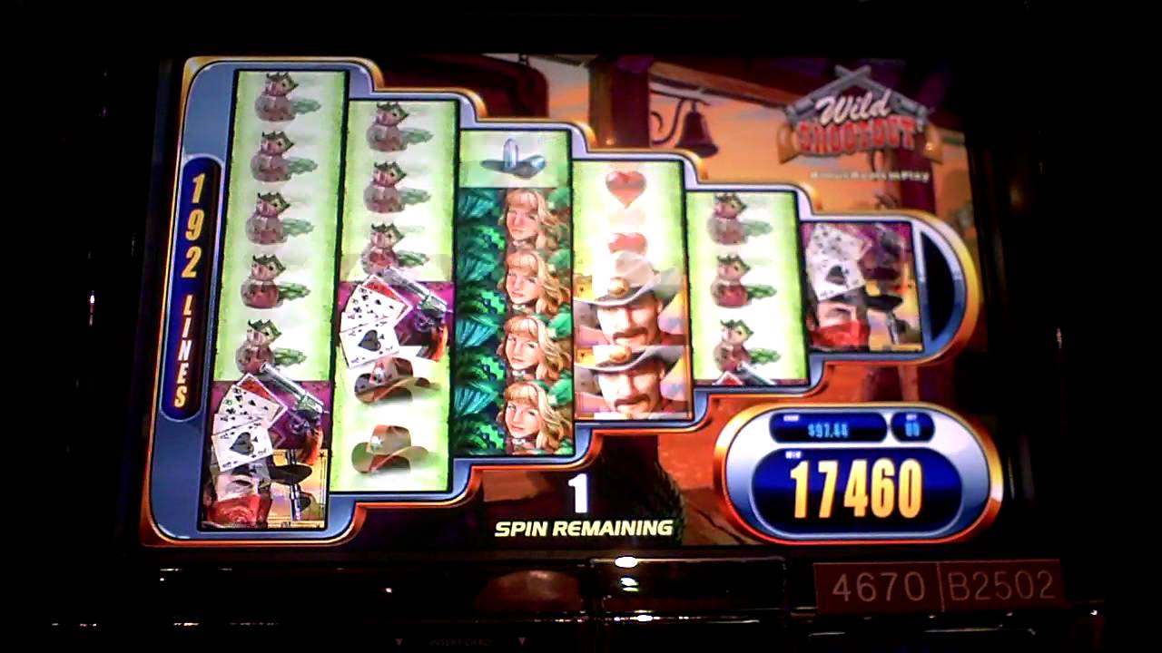 Wild Shootout slot machine bonus win at Sands Casino - YouTube