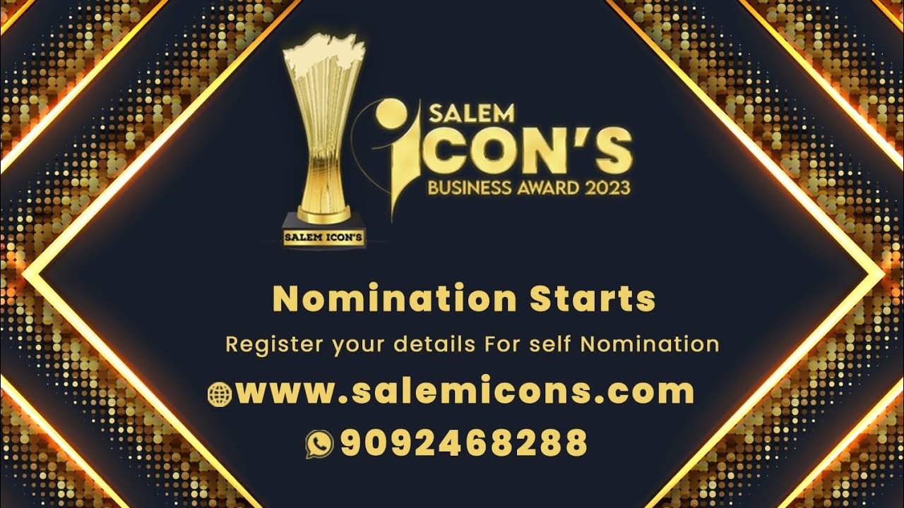 Salem Icons - Business Award 2023 - YouTube