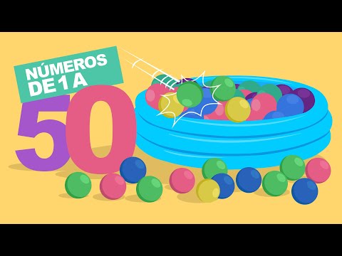 Aprendendo os números de 1 até 50. Vídeo educativo infantil