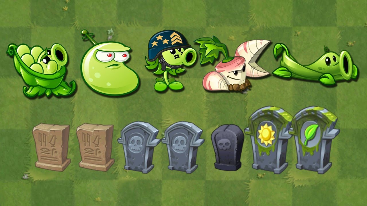 PvZ 2 Challenge - All Plants Max Level vs All Grave Stone - Who 's best ...
