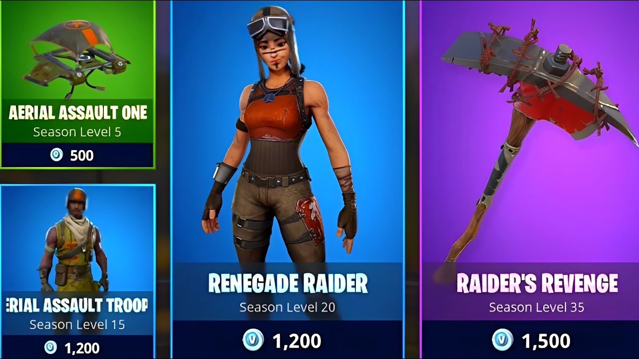 RENEGADE RAIDER & AERIAL ASSAULT TROOPER RETURN TO FORTNITE TONIGHT ...