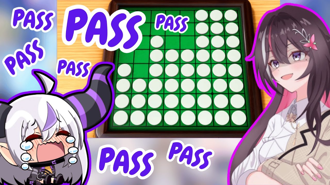 White Demon Lord AZKi Wipes the Board with Laplus in Othello - YouTube