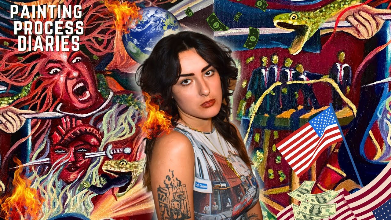 Turning FEMALE RAGE into a Painting.. - YouTube