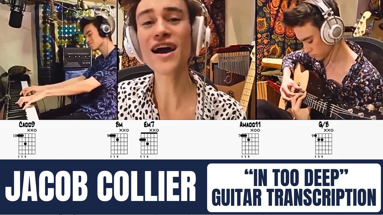 Jacob Collier - 'In Too Deep' (acoustic) | Guitar Transcription ...