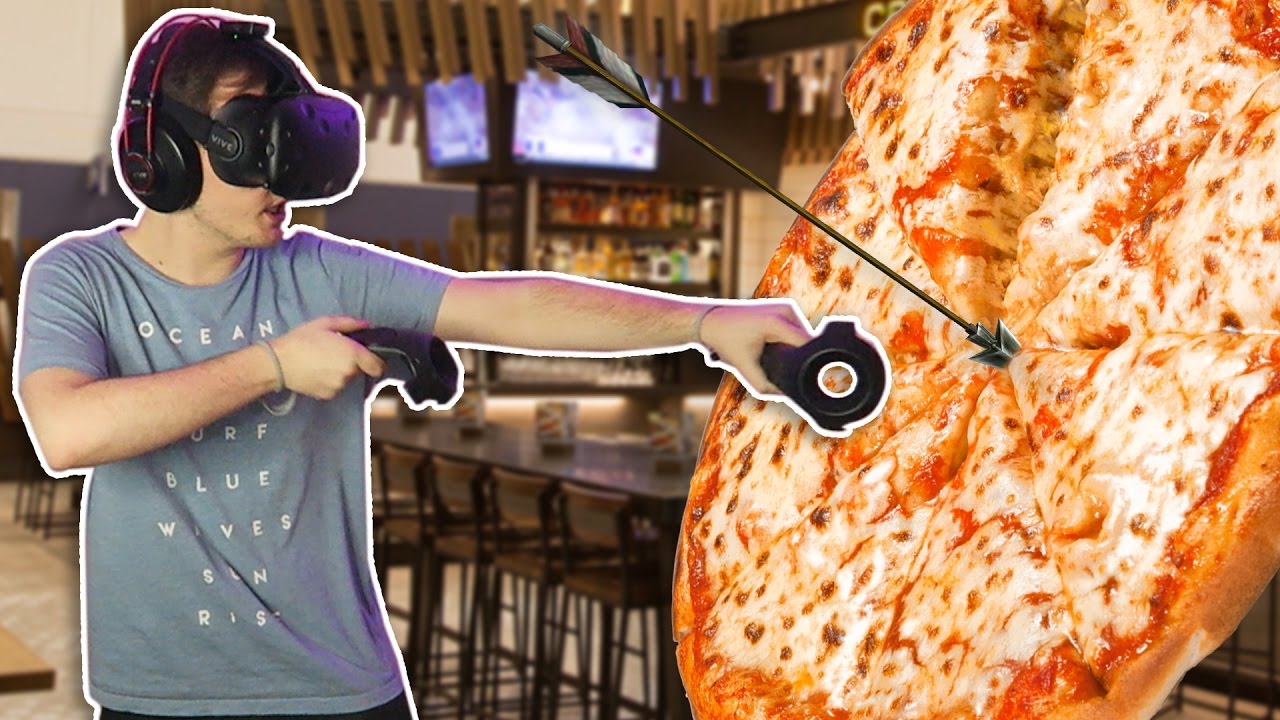 MAKING PIZZA WITH A BOW AND ARROW?! | #Archery (HTC Vive Gameplay ...