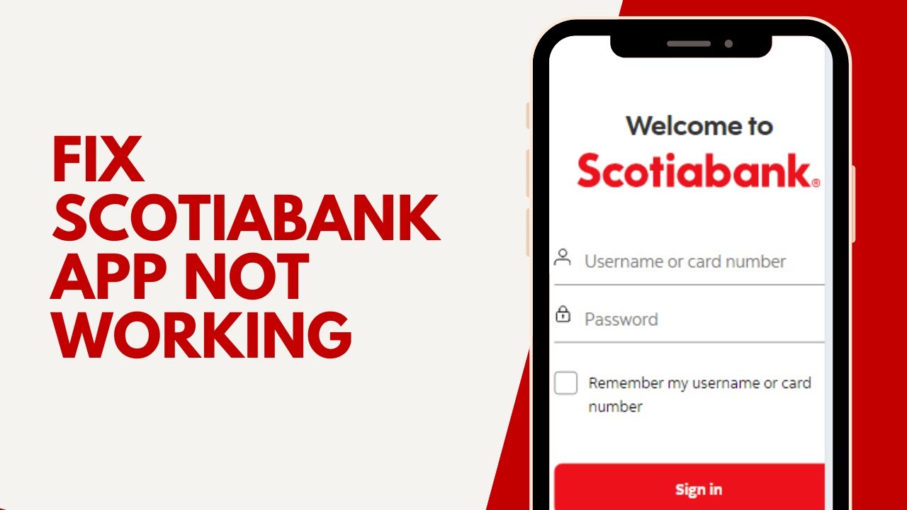 How To Fix Scotiabank App Not Working 2024 | Scotiabank App Not Working Today - YouTube