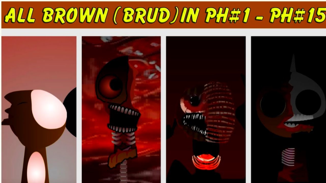Sprunki - Incredibox ALL Brown (Brud) in stages 1 to 15 on SPRUNKI ...