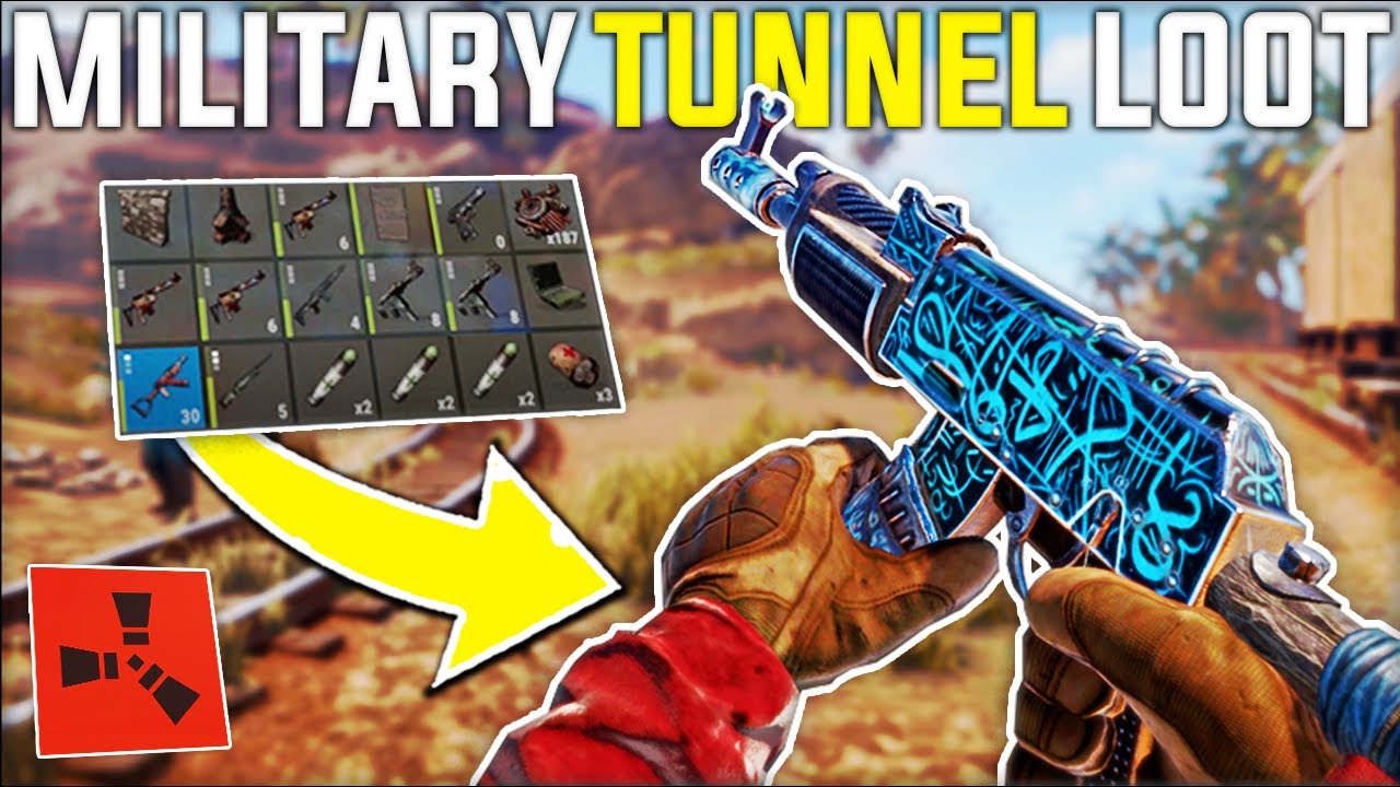 My LUCKIEST Rust MILITARY TUNNELS Run EVER Made Me RICH - Rust Gameplay ...