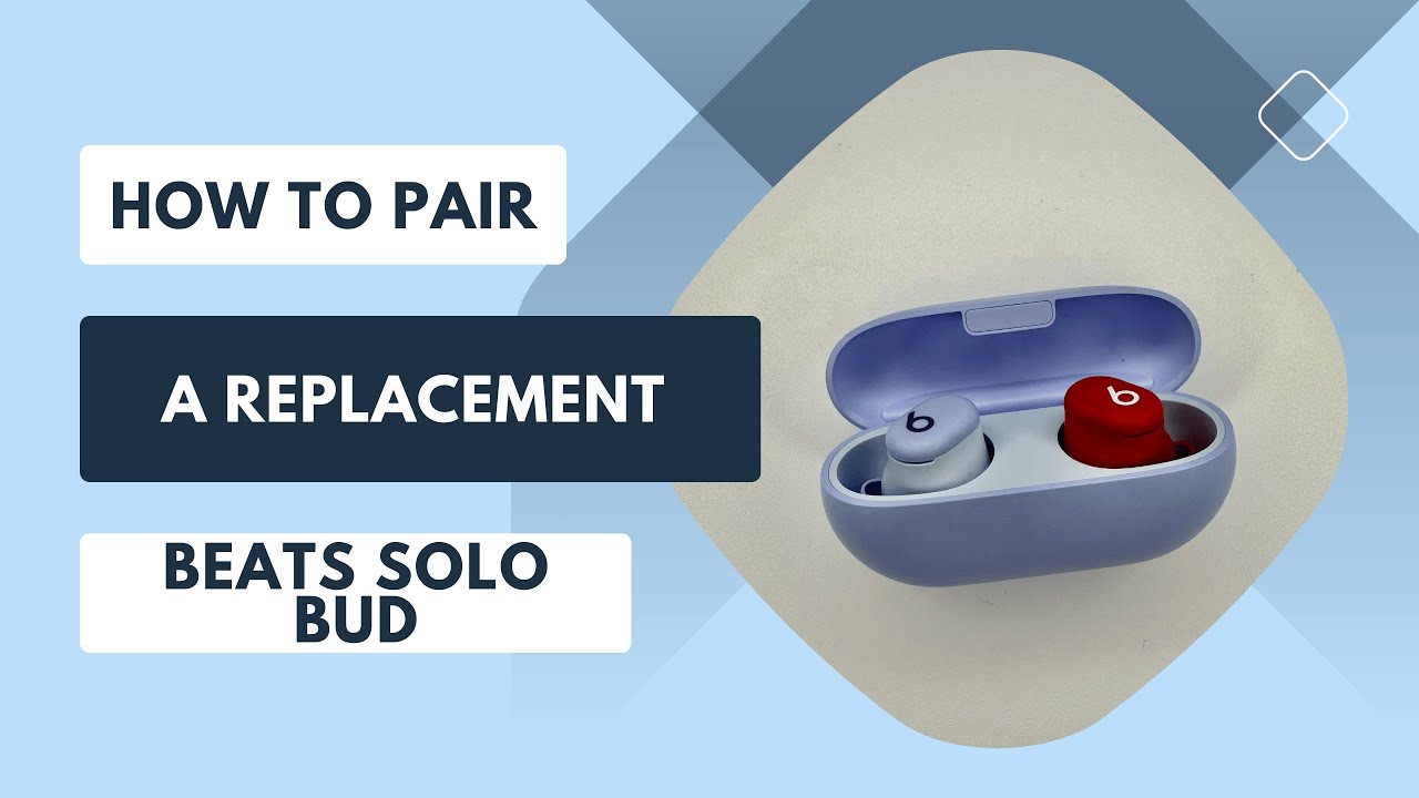 How to pair a replacement Beats Solo Bud - YouTube