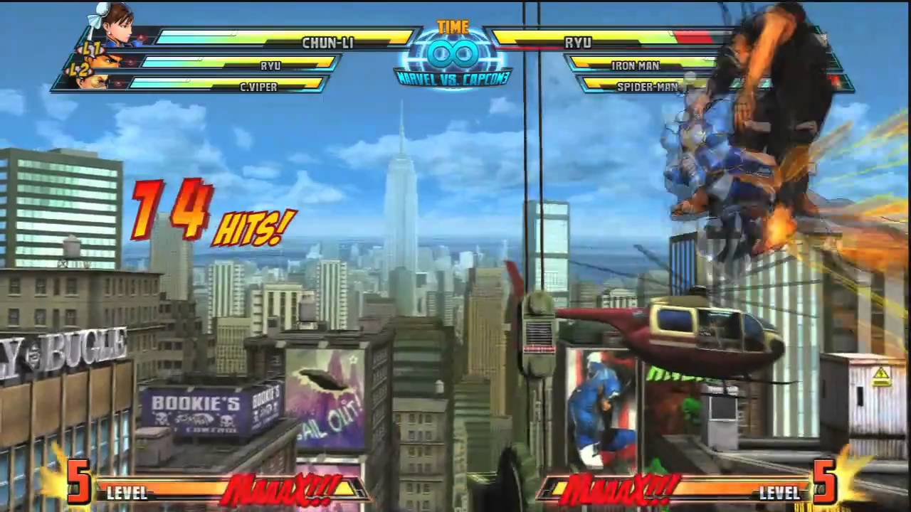 Marvel vs. Capcom 3: Chun-Li Combo 01 - YouTube