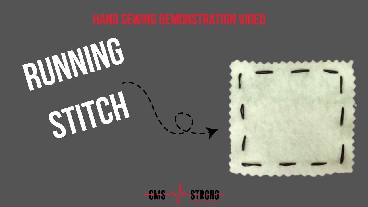 Stitch Skill #1: Running Stitch CMS FACS - YouTube