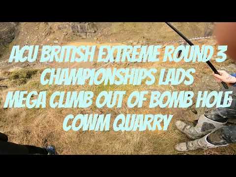 ACU BRITISH EXTREME Round 3 Cowm Quarry Championships Lads mega climb ...