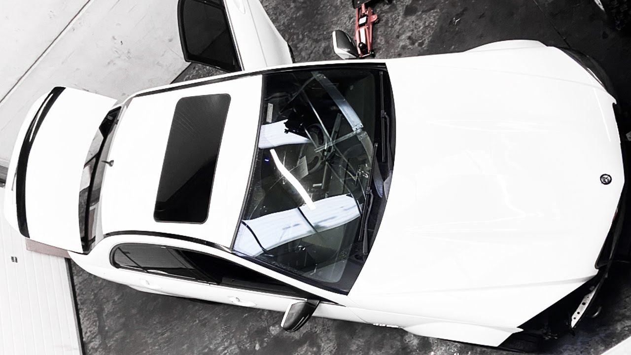 MERCEDES C63 AMG W204 6.2 - DISMANTLING FOR PARTS - SUNROOF REMOVAL ...