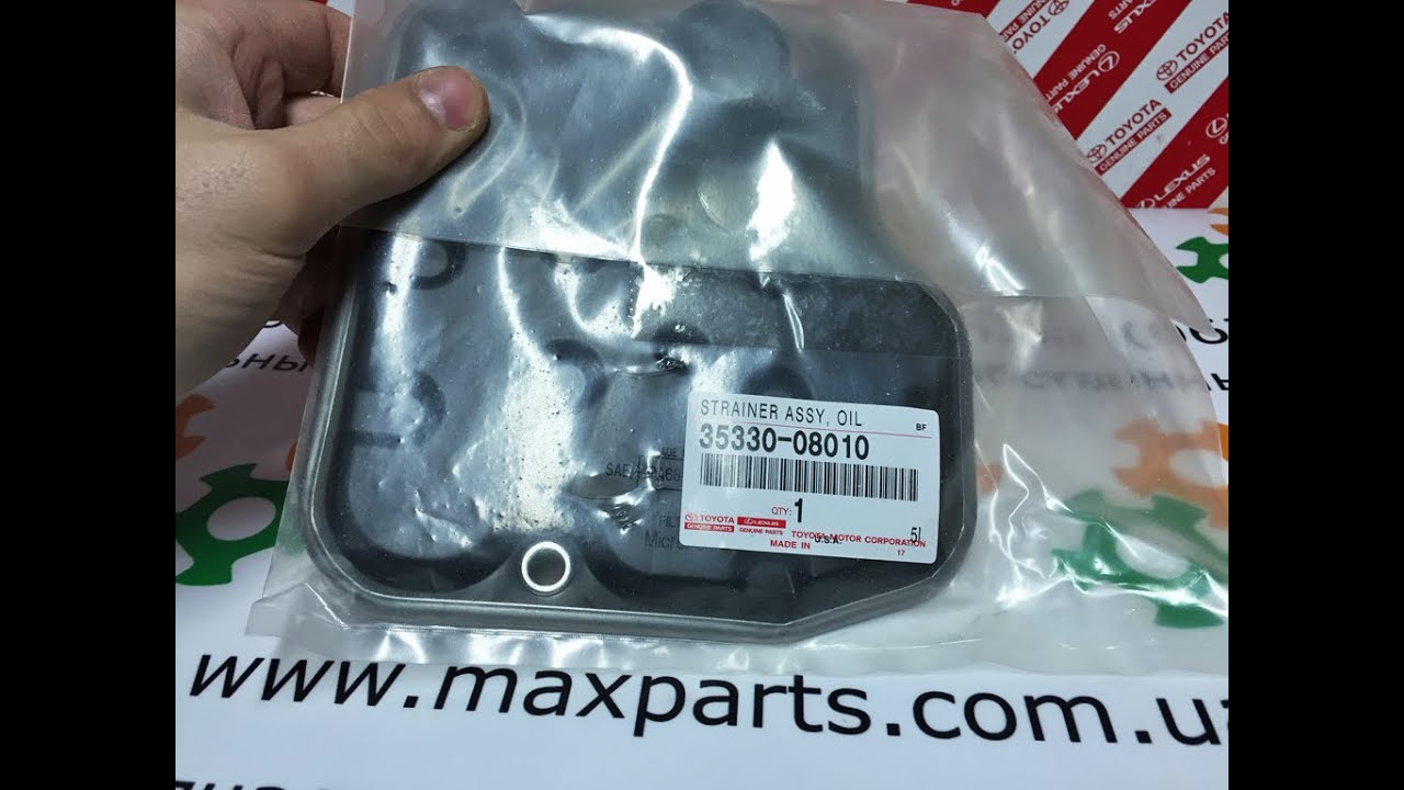 3533008010 35330-08010 Фильтр коробки передач (АКП) Toyota Lexus - YouTube
