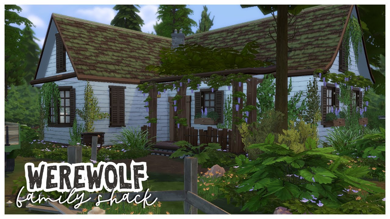 Werewolf Family Shack 🐺 | The Sims 4: Speed Build ♡ - YouTube