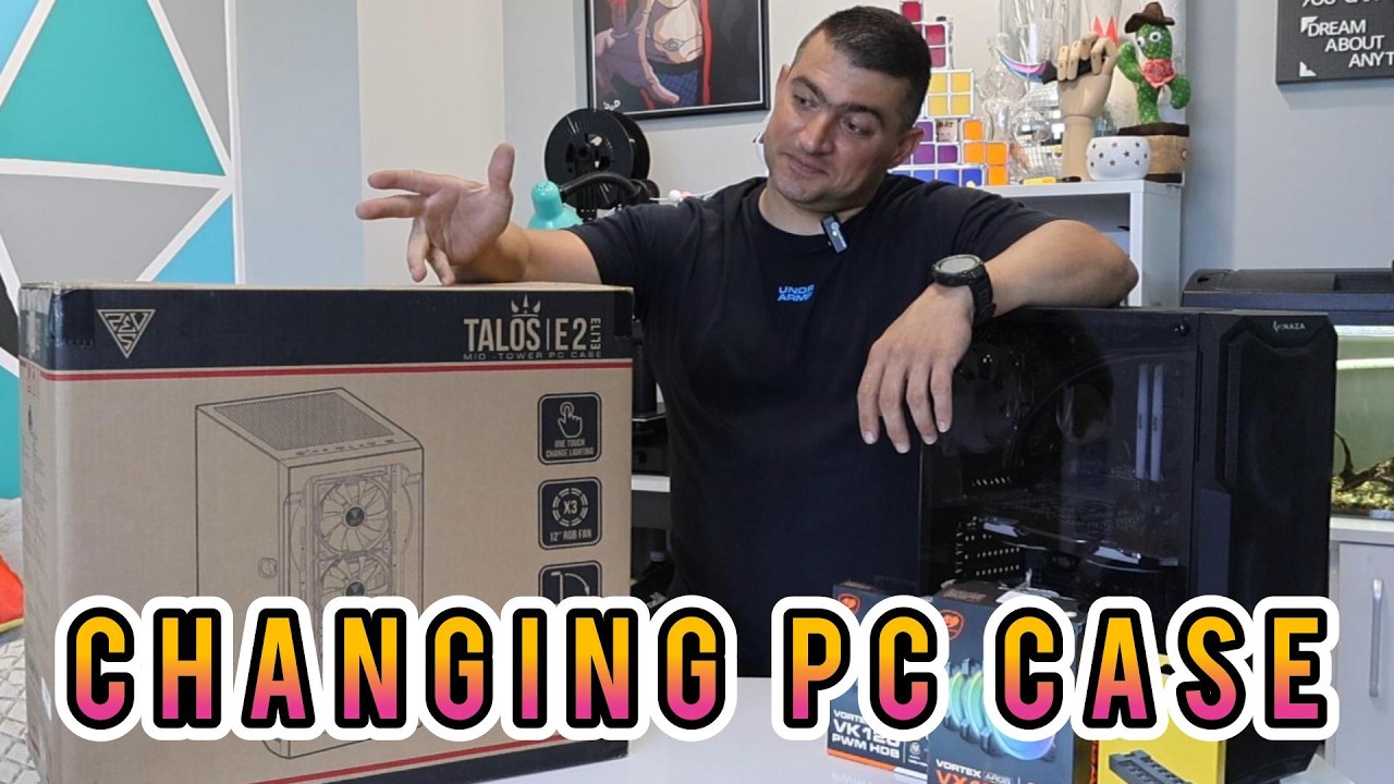 Replacing computer case because it is hot - YouTube