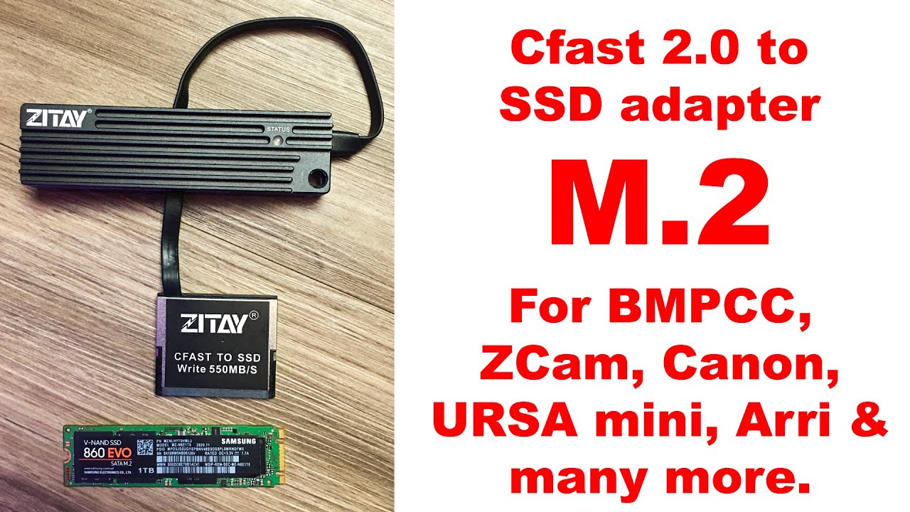 Zitay CFAST to SSD adapter - M.2 - YouTube