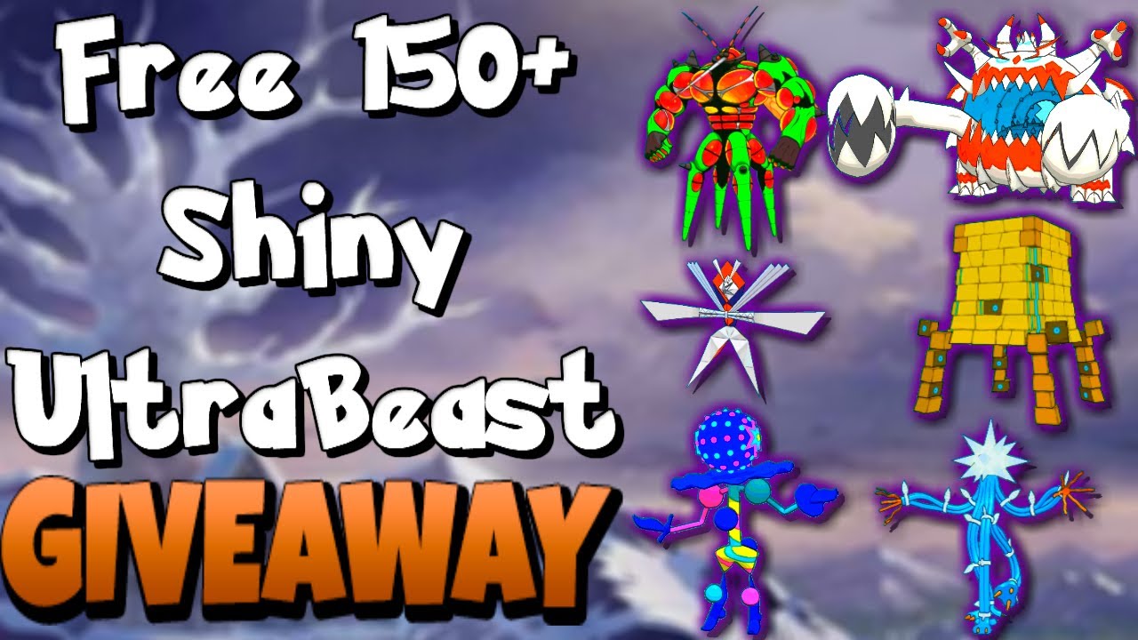 [🔴LIVE ] FREE 150+ Shiny ULTRA BEAST Giveaway - CROWN TUNDRA - Pokémon ...