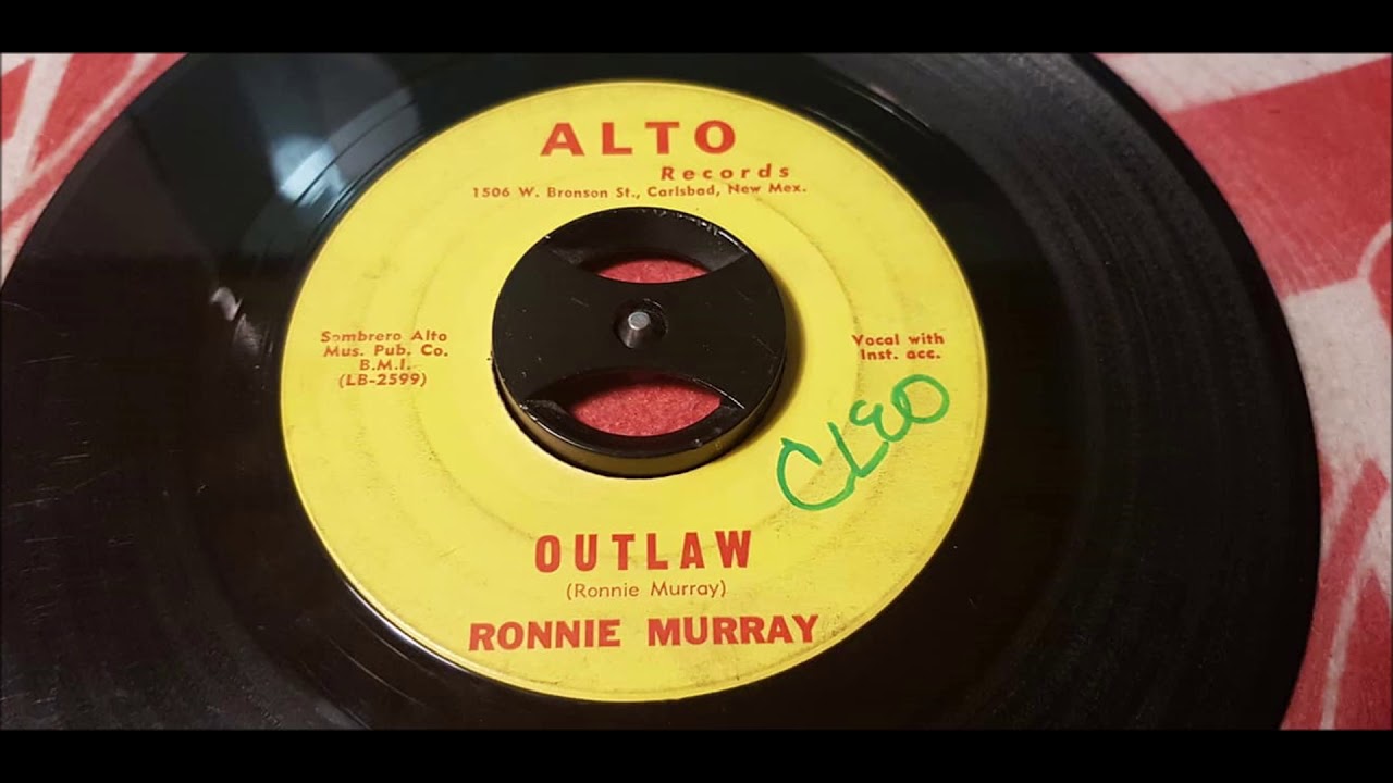 Ronnie Murray - Outlaw - 1962 Country - ALTO - YouTube