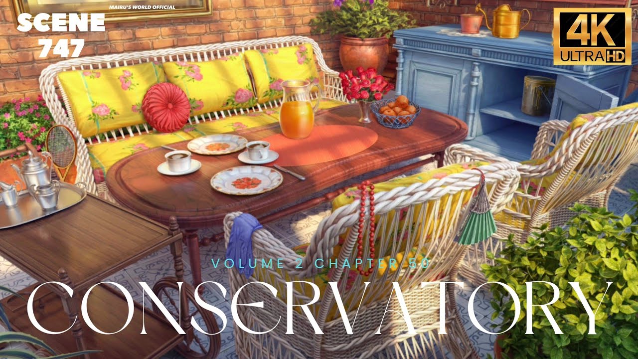 June's Journey Scene 747 Vol 2 Ch 50 Conservatory *Full Mastered Scene ...