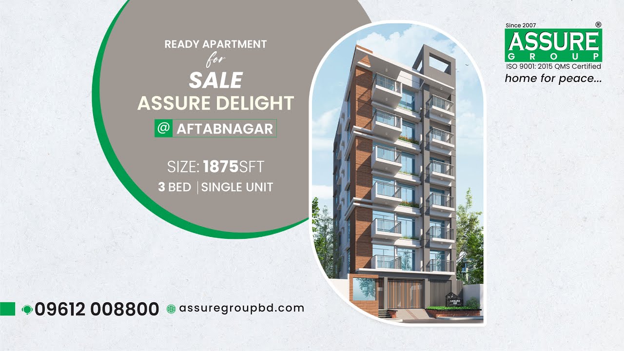 Ready Flat for Sale in Aftabnagar Dhaka | Luxury 3 BHK Apartment ...
