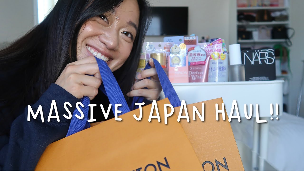HUGE JAPAN HAUL 🇯🇵 | So much J-Beauty, Louis Vuitton, & More! - YouTube