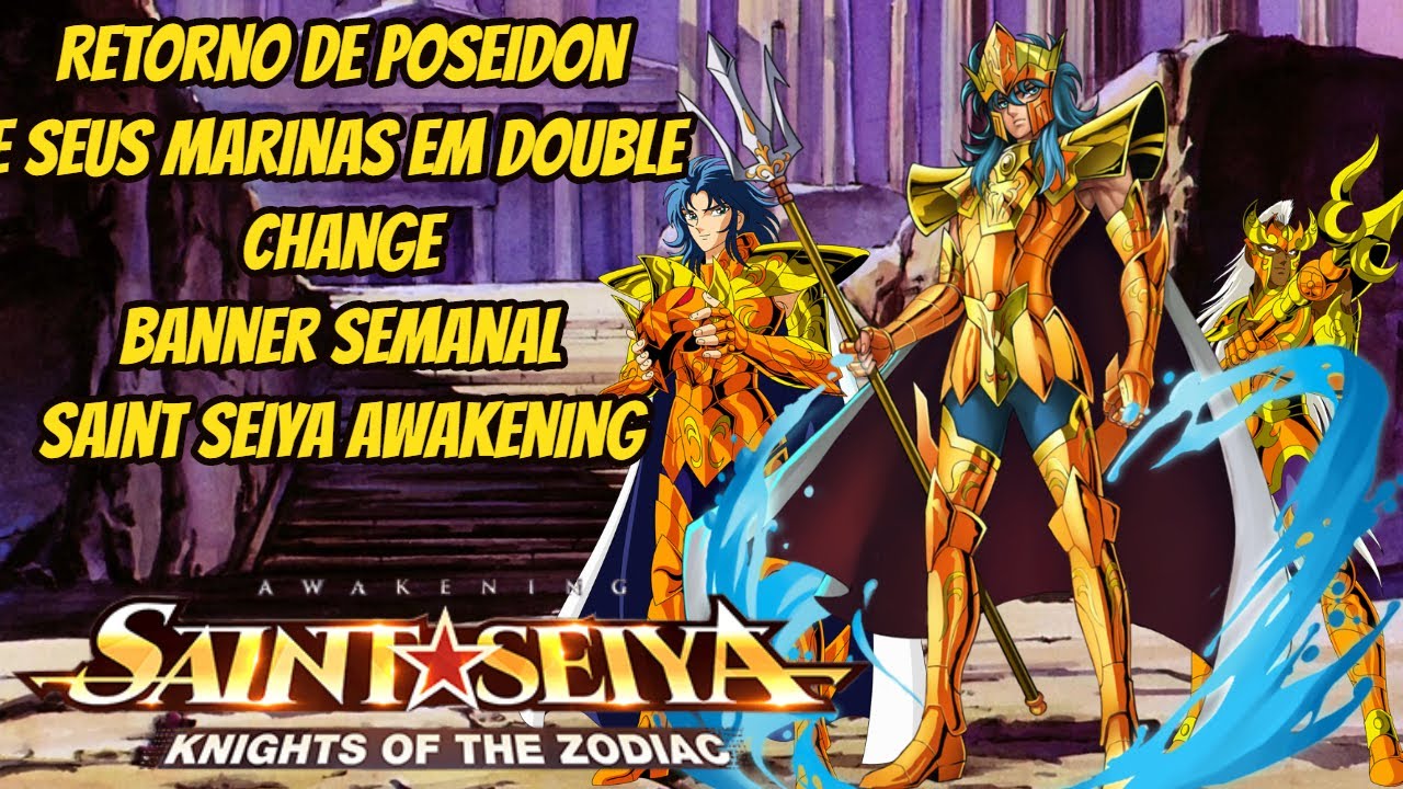 Banner semanal, Poseidon e generais marinas Saint Seiya Awakening - YouTube