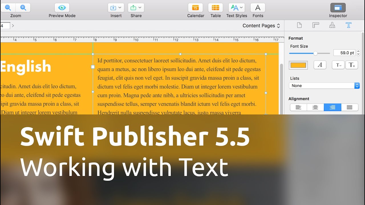 Working with Text - Swift Publisher 5.5 Tutorials - YouTube