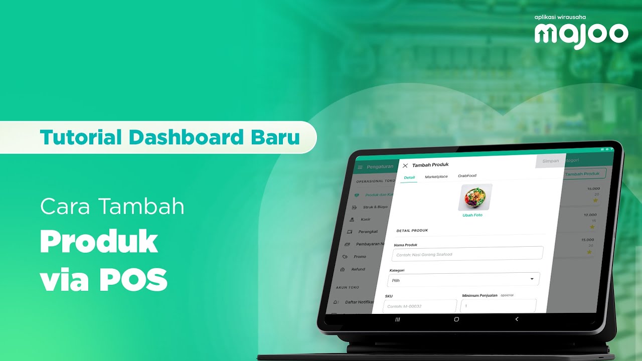 Cara Tambah Produk via POS di Dashboard Baru majoo - YouTube