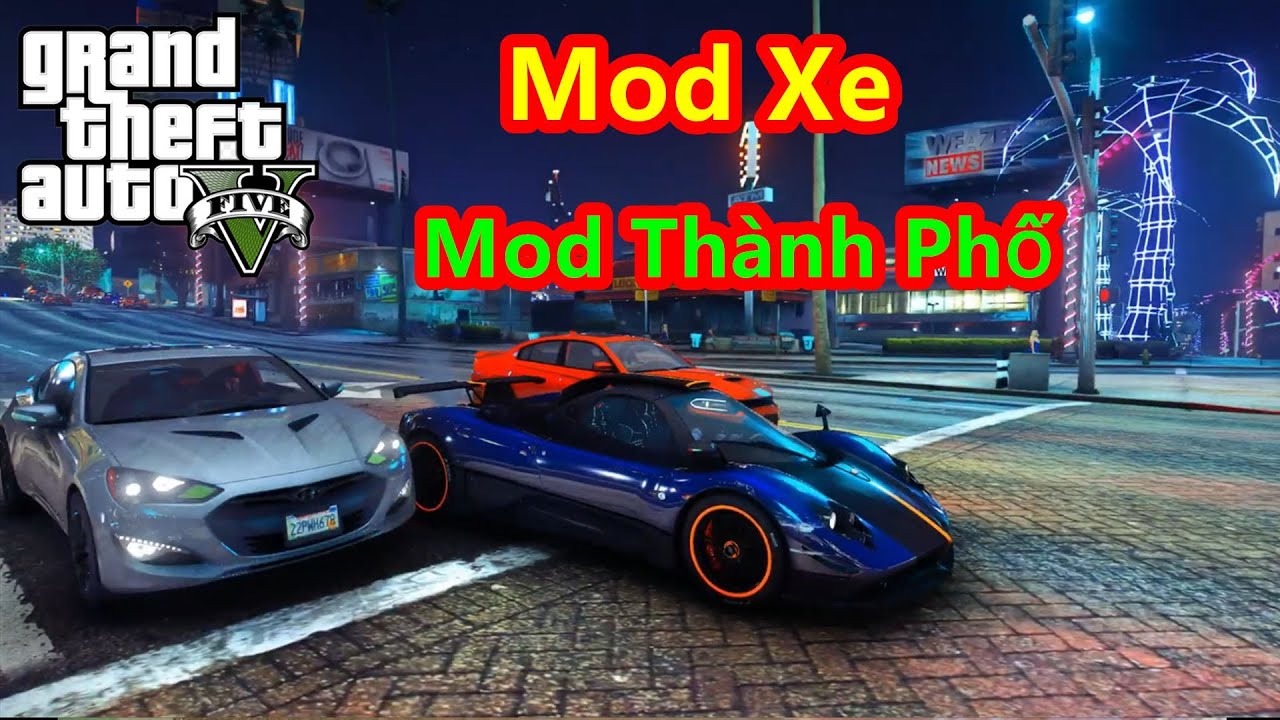 GTA 5 | Mod XE Mod Thành Phố Đồ Hoạ Max Setting 4K | Graphics mod ...