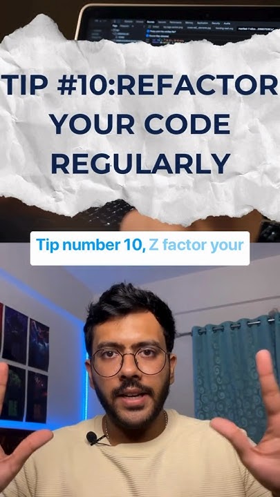 Tip 10 Refactor Your Code Regularly Shorts Coding Programming Technology Youtube
