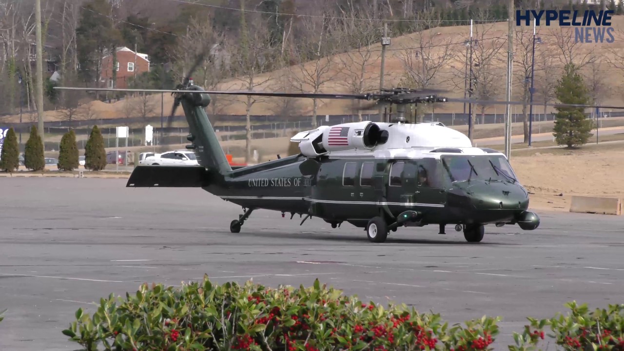Marine One Test Landings CPAC - YouTube