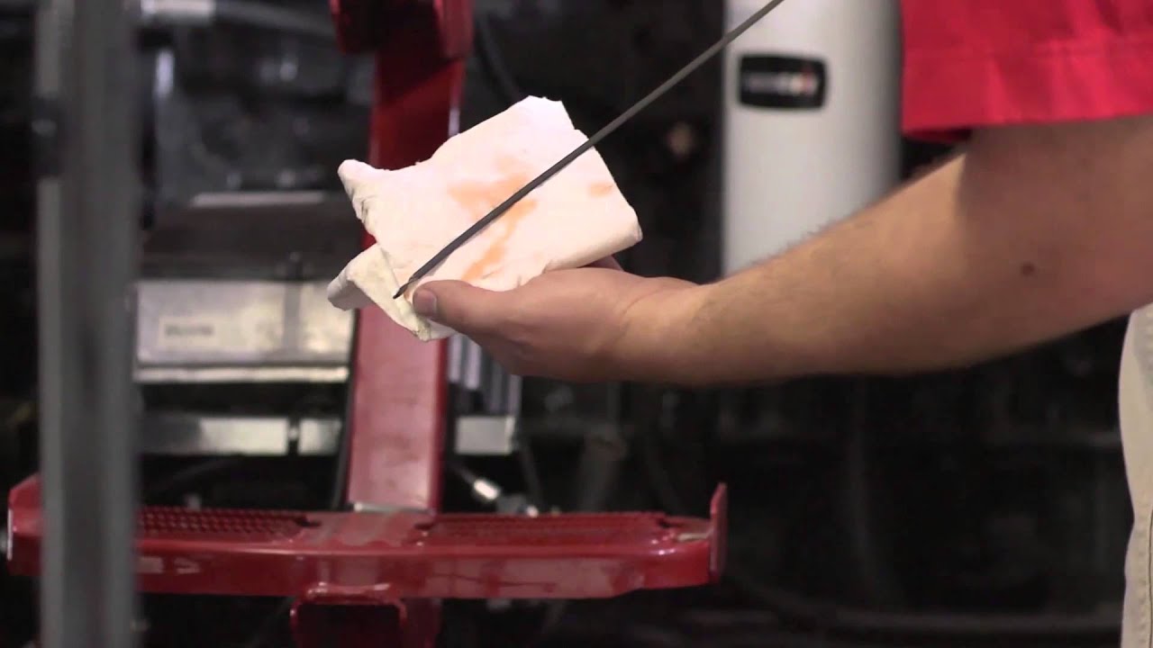 Case IH combine inspection point fluids and filters - YouTube