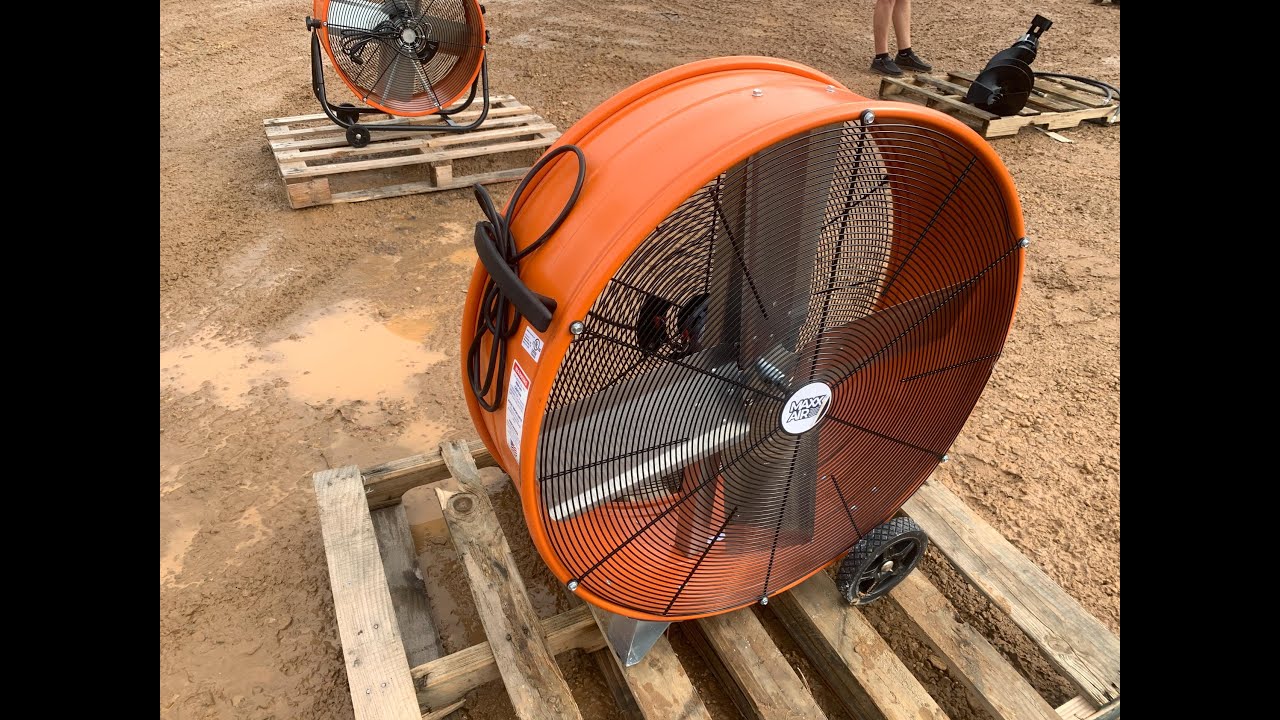 30" Maxx Air Barrel Fan - YouTube