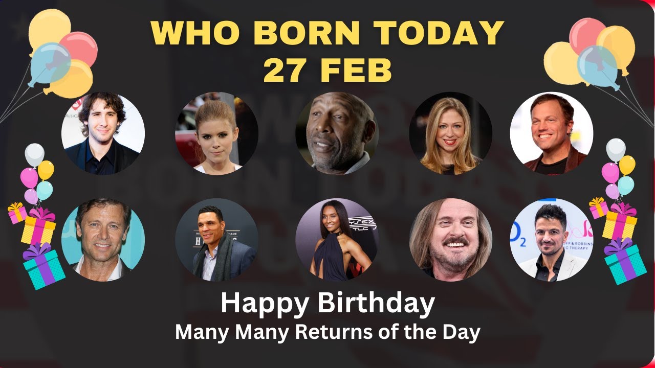 10 American Legend Who Born Today 27 Feb - YouTube