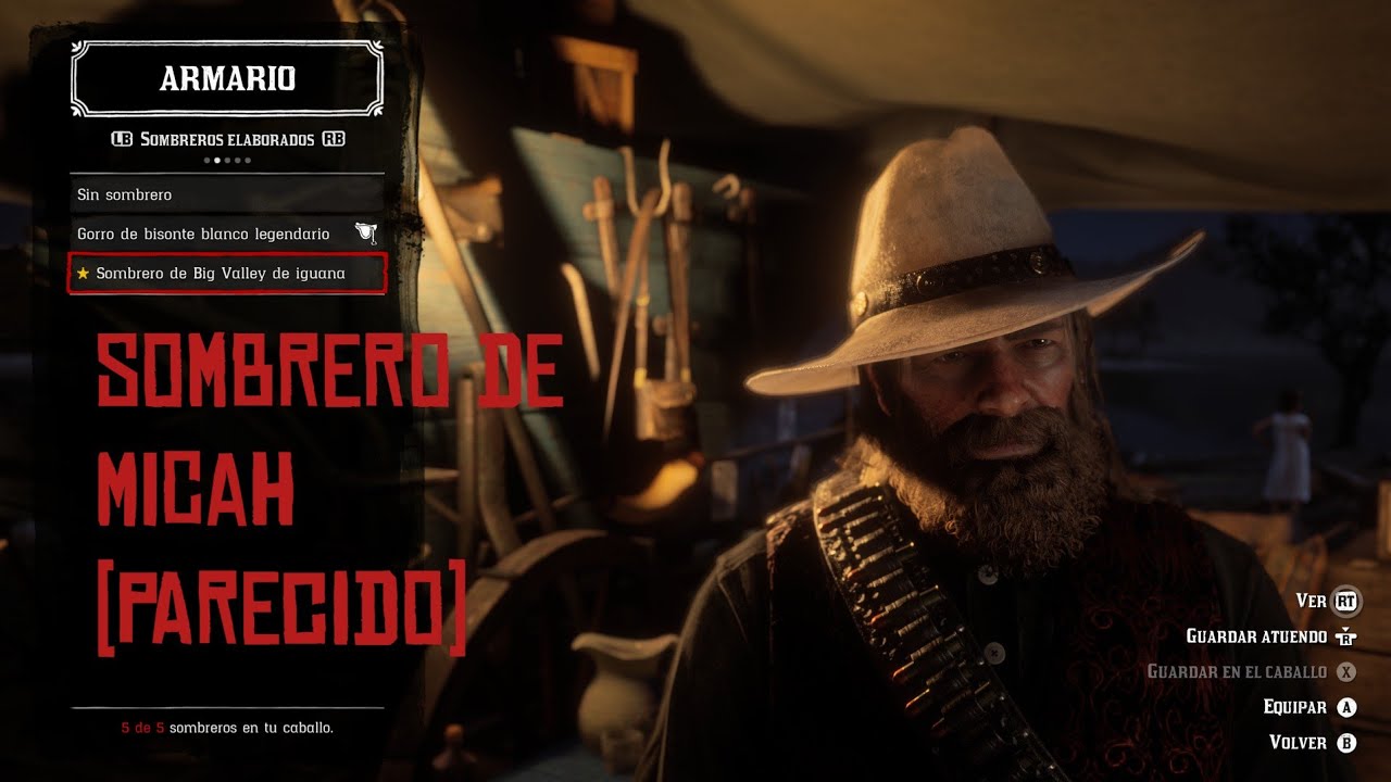 Como conseguir el sombrero de Micah rdr2 - YouTube