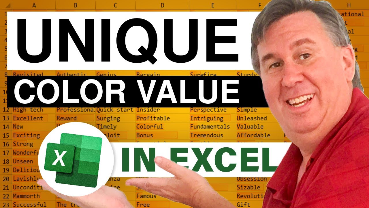 Excel Assign A Unique Color Value Podcast 1718 YouTube excel-assign-a-unique-color-value-podcast-1718-youtube