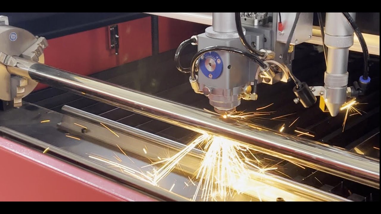 500W Mixed Live Focus Tube Plate Co2 Laser Cutting Machine for ...