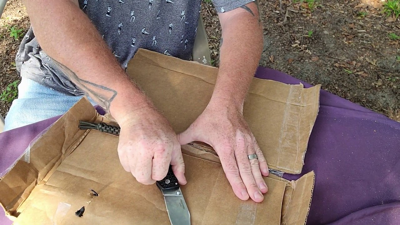 Unboxing from J W Bensinger Custom Knives - YouTube