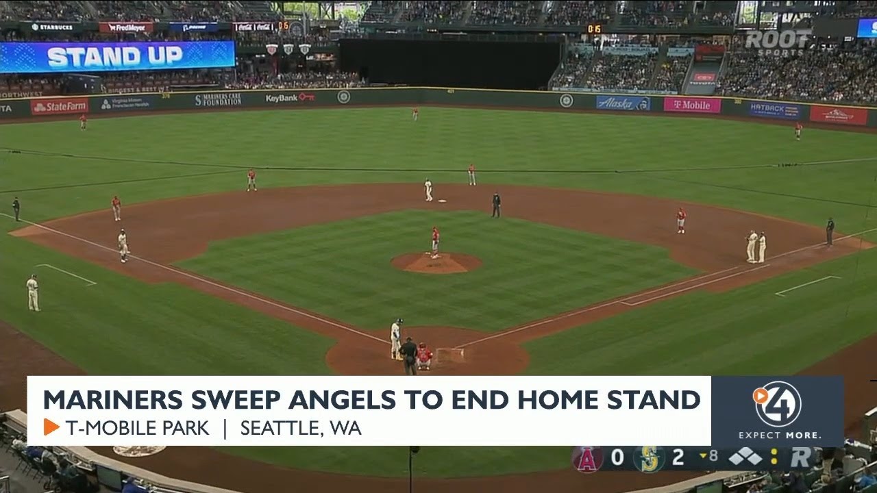 Mariners sweep Angels to end home stand - YouTube