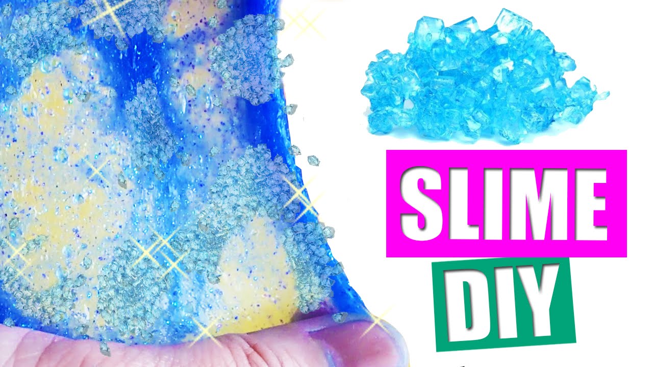 How To Make Slime with Growing Crystals! How to Make Slime without ...