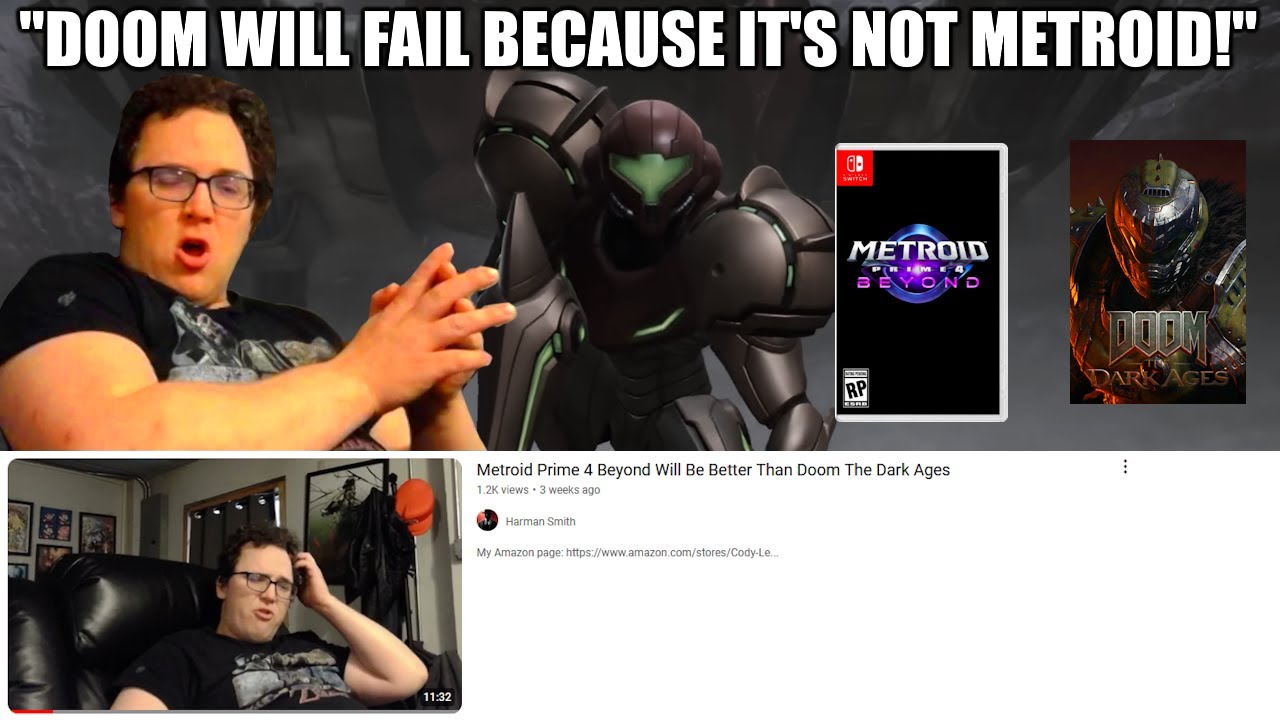 "Doom The Dark Ages will FAIL!" ...because it's not Metroid Prime 4 ...